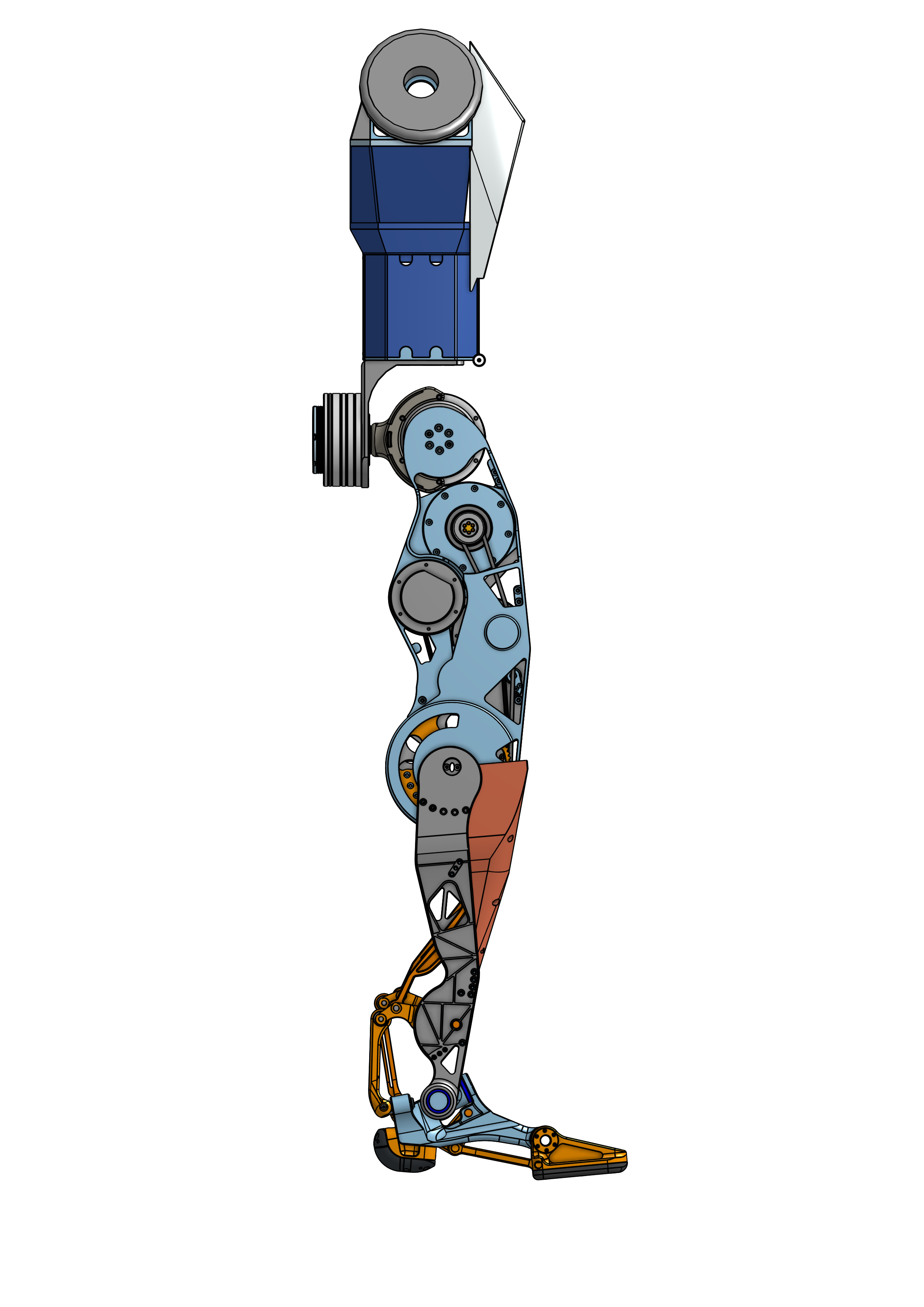 StaccaToe: Single-Legged Hopping Robot : Robotics @ UMass Amherst : UMass Amherst